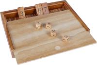 China Newest Customized Classic Wood Dice Game with Numbers & Line Up 4 Game for Kids Family for sale