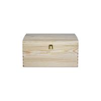 China Wooden Keepsake Box Treasure Chest Memory Storage Trunk Wood Gift Art Craft for Valuables, Toys & Tools Storage Box for sale