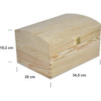 China Wooden Keepsake Box Treasure Chest Memory Storage Trunk Wood Gift Art Craft for Valuables, Toys & Tools Storage Box for sale