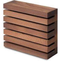 China 200mm X 180mm Wooden Knife Holder Kitchen Home Beech Wood Knife Storage for sale