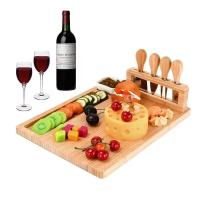 China Fruit Antibacterial  Wooden Knife Holder Cheese Board Knife Board Holder for sale