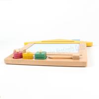 China Doodle Pad Wooden Magnetic Drawing Board for Toddlers 3 No-mess Painting Game Reusable Montessori Toy for sale