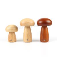 China Custom Wooden Mushroom Lamp, Night Light for Birthday Gifts for sale