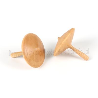 China Custom Wooden Spin Tops Gyroscopes Montessori Sensory Toys for sale