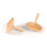 China Custom Wooden Spin Tops Gyroscopes Montessori Sensory Toys for sale