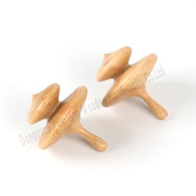 China Eco-Friendly Wooden Spin Tops for Montessori Sensory Play for sale