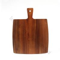 China Knife-Friendly Acacia Wood Cutting Board with Handle , Natural Acacia Wood Chopping Board for Kitchen for sale