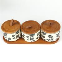 China Silicone Ring Natural Wooden Jar Lid Leak-Proof Airtight Replacement for Mason Jars Glass Containers for sale