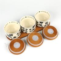 China Silicone Ring Natural Wooden Jar Lid Leak-Proof Airtight Replacement for Mason Jars Glass Containers for sale