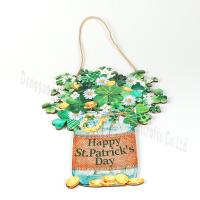 China Non-Toxic St Patrick's Day Decorations Wooden Table Sign Irish Clover Decor for Indoor Home Tabletop Decor Party Gift for sale