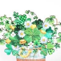 China Non-Toxic St Patrick's Day Decorations Wooden Table Sign Irish Clover Decor for Indoor Home Tabletop Decor Party Gift for sale