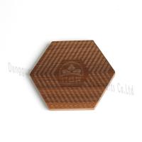 China Cute Rustic Farmhouse Wooden Cup Coaster Cool Bar Drink Coasters with Holder Decorative Modern Coaster for Coffee Table Desk Home Decor for sale