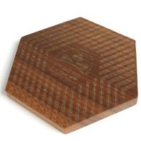 China Cute Rustic Farmhouse Wooden Cup Coaster Cool Bar Drink Coasters with Holder Decorative Modern Coaster for Coffee Table Desk Home Decor for sale