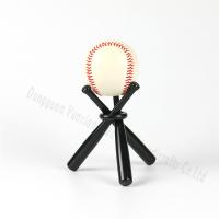 China Lightweight Wooden Baseball Stand Holder , Wooden Base Ball Stand Display Holder for sale