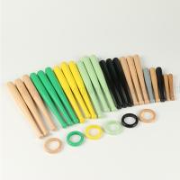 China Lightweight Wooden Baseball Stand Holder , Wooden Base Ball Stand Display Holder for sale