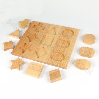 China Gift Montessori Wooden Sorting Matching Toy for Kid Toddler Shape Learning Game Educational Toys for 1 2 3 Year Old for sale