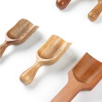 China Customized Logo Mini Bamboo Spoons for Small Spice Scooping in Cooking and Bathing for sale