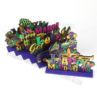 China Natural Large Mardi Gras Wooden Decorations with Comedy Tragedy Face Mardi Gras Float Mask Table Decor for Mardi Gras Party Prom Supplies for sale