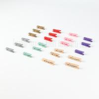 China Mini Colorful Wooden Photo Clips – Multicolor Craft Clothespins for Wall Decoration, Party, and DIY Projects for sale