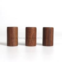 China Wooden Caps for Perfume Bottles - Natural Wood Perfume Caps, Refillable Spray Bottles with Fine Mist & Wooden Lids for Cologne, Fragrance, Essential Oils for sale