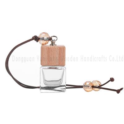 China UV Printing Handling Wooden Car Fragrance Bottle Lid for Elegant and Stylish Car Air Freshener for sale