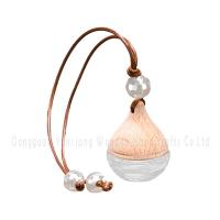 China UV Printing Handling Wooden Car Fragrance Bottle Lid for Elegant and Stylish Car Air Freshener for sale