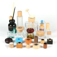 China Custom Size Luxury Wooden Perfume Bottle Lid , Durable Reed Diffuser Cap Eco-Friendly for sale