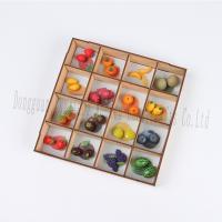 China Educational Sorting Set Wooden Montessori Toys Other Educational Toys for Toddlers Miniature Fruits Play Food Sensory Toy Set for sale