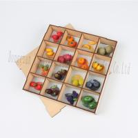 China Educational Sorting Set Wooden Montessori Toys Other Educational Toys for Toddlers Miniature Fruits Play Food Sensory Toy Set for sale
