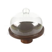 China Custom Size Wooden Cake Stand for Natural Wood Food Display Stand Dessert Table Cupcakes Wedding Party Decor for sale