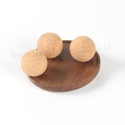 China High Durability Cork Ball Stopper for Glass Decanter Wine Bottle and Myofascial Release Massage Roller Ball Non-Toxic for sale