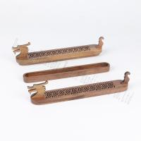 China Handcrafted Wooden Aromatherapy Oil Burner Dragon Boat Design for sale