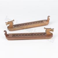 China Handcrafted Wooden Aromatherapy Oil Burner Dragon Boat Design for sale