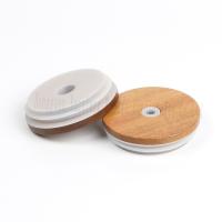 China Natural Beech Wooden Jar Lid for Glass Canisters Airtight for sale