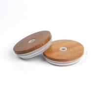 China Natural Beech Wooden Jar Lid for Glass Canisters Airtight for sale