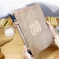 China Custom Wood Menu Cover for Restaurants - Bamboo 12x9in Engraved Holder for sale