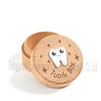 China Premium Wooden Tooth Box for Kids – Personalized Keepsake Box for Storing Baby Teeth and Memorabilia – Durable Tooth Fairy Box with Secure Lid for Safe Storage and Special Moments for sale