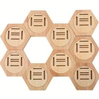 China Wooden Trophy Display Stand Handmade Wooden Award Display Rack Elegant Wooden Shelf for Trophies Medals and Achievements Ideal for Offices Homes and Trophy Rooms for sale