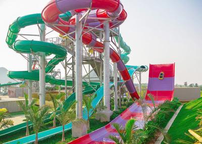 China Aqua Park Huge Outdoor Water Slide Adult Fiberglass Boomerang Waterslide for sale