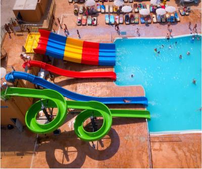 China Fiberglass Swimming Pool Slide Combo with 6-10mm Thickness for Water Parks and Resorts - Custom Sizes Available for sale
