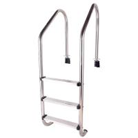 China 304/316 Stainless Steel Pool Ladder 150cm Height 58cm Width for 0.9-1.2m Depth Swimming Pools for sale
