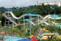 China Custom Fiberglass Water Park Slide for Two Riders - 18,000㎡ Manufacturing Facility with 15-25 Day Delivery for sale