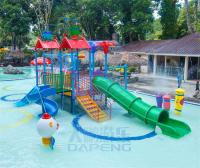 China Dapeng DP-SW192 Fiberglass Water Slide for Children's Playground | 15x10x6.5m Dimensions, 4250kg Weight, RoHS Certified for sale