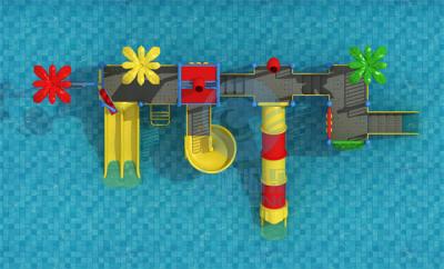 China Custom Outdoor Water Playground Swing Slide Set 1250x860x550cm for 5-20 Kids with CE/ISO Certification for sale