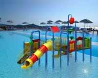 China Kids Security Playground Water Slide 820x400x460cm with Anti-UV Protection and Pouring Buckets for 5-20 Children for sale