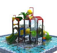 China Aqua Park Water House Slide Fiberglass Children Lazy River Equipment 650x650x500cm for 5-20 Kids for sale