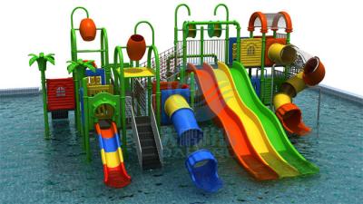 China Medium Children's Water Slide 1000x1000x500cm LLDPE Anti-UV Playground Equipment for 5-20 Kids for sale