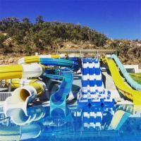 China FRP Resort Water Slide Combo with 7.0m Deck Height and 180 Guests/Hour Capacity for Water Parks for sale