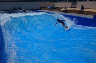 China Custom Deep Surf Wave Pool Simulator Machine 27x15m with 924 kW Power and 120 Person/Hour Capacity for sale