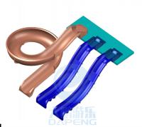 China Hotel Small Pool Water Slide Combo 2.5m Height For Children And Adults for sale